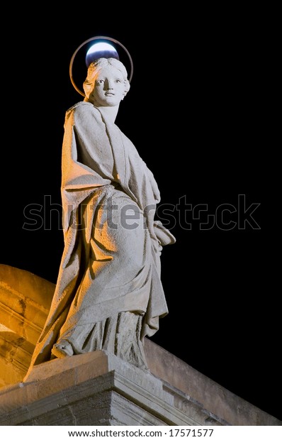 Statue Lunar Eclipse Background Stock Photo 17571577 | Shutterstock
