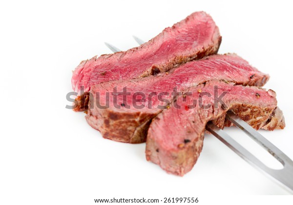 Steak Medium Rare Stock Photo (Edit Now) 261997556