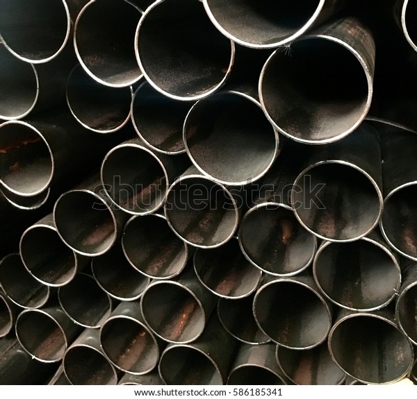 Steel Pipe Stack Section View Stock Photo 586185341 | Shutterstock