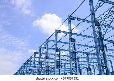 Steel Structure Workshop Under Construction Stock Photo 579057331 ...