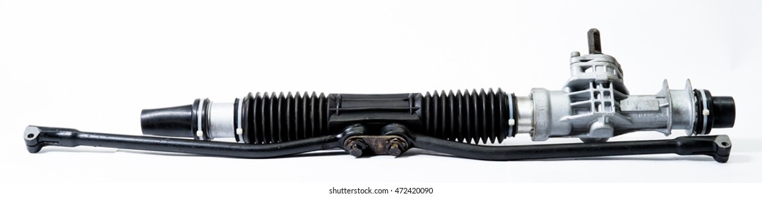 Car Steering Rack Isolated On White Stock Photo (Edit Now) 472420129