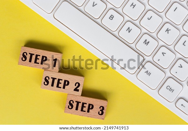 Step 1 2 3 Text On Stock Photo 2149741913 | Shutterstock