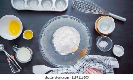 Step By Step Top View Baking Stock Photo 1197116503 | Shutterstock