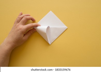 Stepbystep Instruction How Make Paper Corner Stock Photo 1833159676 ...