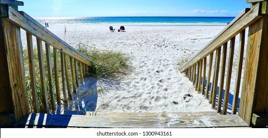 Steps Down Beach Stock Photo 1300943161 | Shutterstock