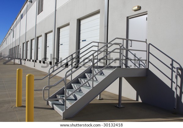Steps On Warehouse Loading Dock Stock Photo (Edit Now) 30132418