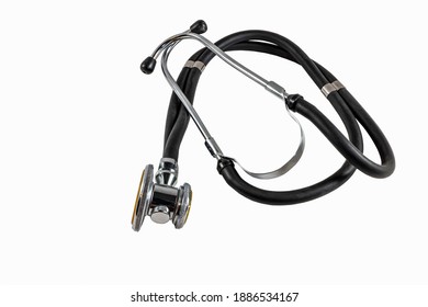 Stethoscope Isolate Top Side View Metal Stock Photo 1886534167 ...