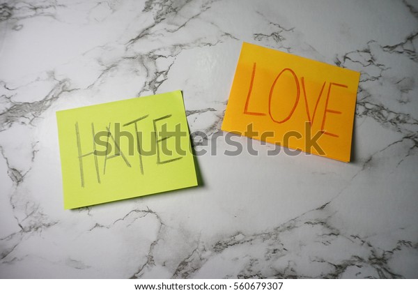 Sticky Note Message Text Opposite Character Stock Photo 560679307 ...