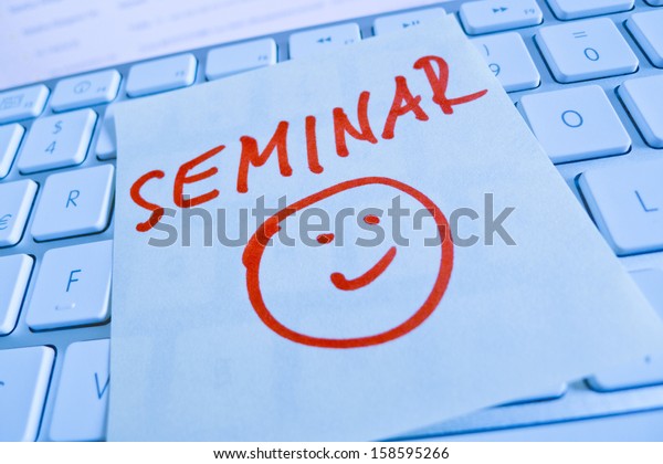 Sticky Note On Keyboard Computer Reminder Stock Photo 158595266 ...