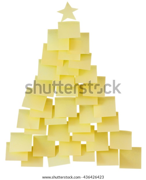 Sticky Notes Shape Pyramid Isolated On Stock Photo 436426423 | Shutterstock