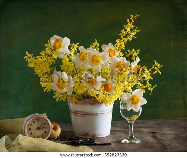 Still Life Daffodils Stock Photo 552823330 | Shutterstock Still Life Daffodils Stock Photo 552823330 | Shutterstock