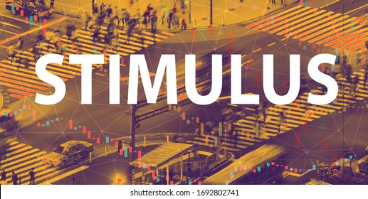 Stimulus Theme Busy City Intersection Stock Photo 1692802741 | Shutterstock