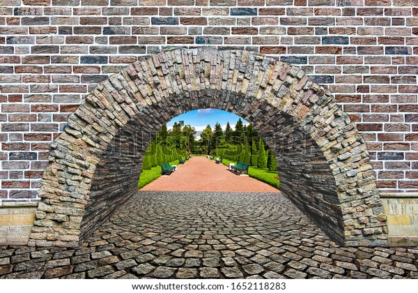 Stone Arch Wall Stock Photo 1652118283 | Shutterstock