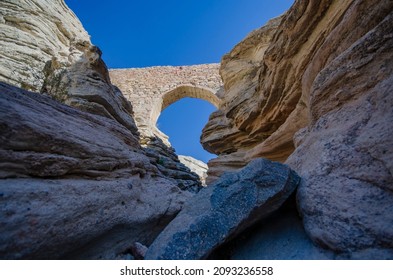 Stone Bridge Built Between Two Hills Stock Photo (Edit Now) 2093236558