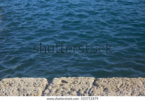 Stone Parapet Waves Stock Photo 523711879 | Shutterstock
