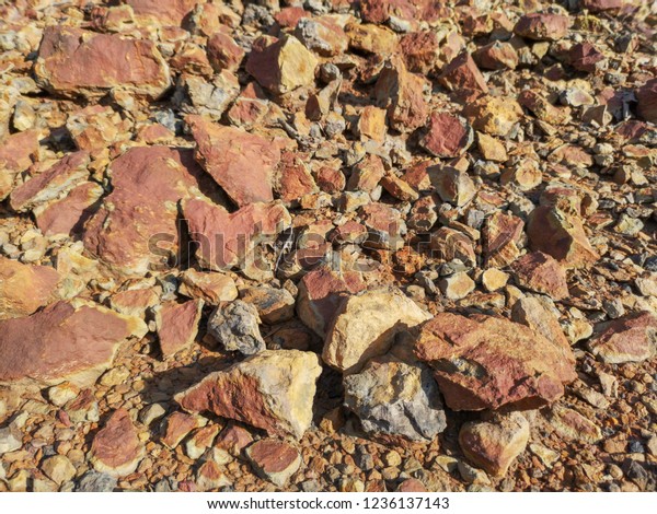 Stone Soil Texture Background Pattern Concept Stock Photo 1236137143 ...