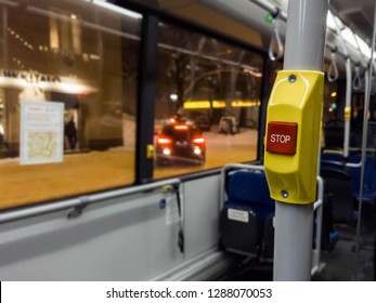 Stop Button Public Bus Stock Photo 1288070053 | Shutterstock