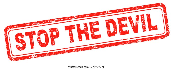 Stop Devil No Evil Sinning No Stock Photo 278992271 | Shutterstock