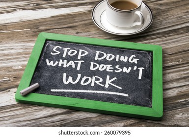 Stop Doing What Does Not Work Stock Photo 260079395 | Shutterstock