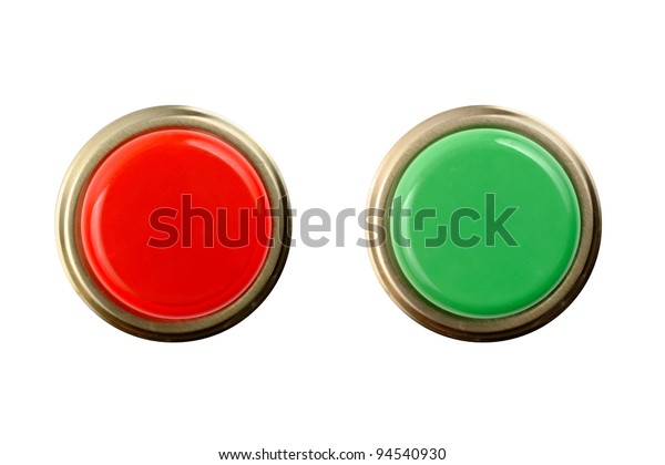 Stop Go Buttons Topfront View Great Stock Photo 94540930 | Shutterstock