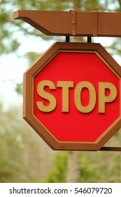 Truck Safety Stop Sign Stock Photo (Edit Now) 433277455