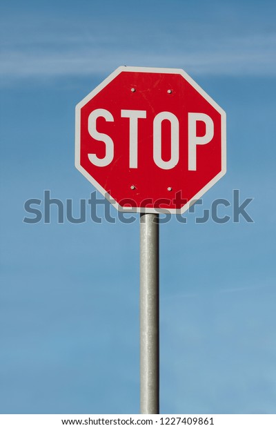 Stop Sign Intersection Stock Photo 1227409861 | Shutterstock