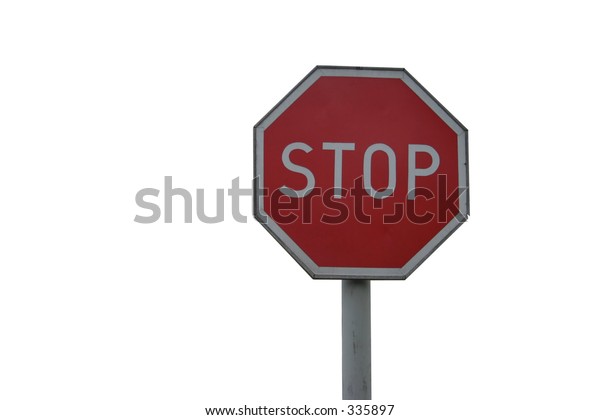 Stop Sign Isolated Stock Photo 335897 | Shutterstock