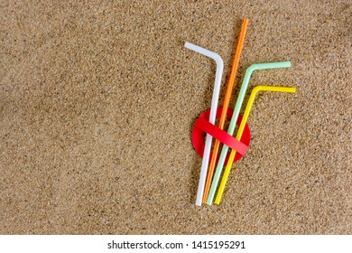 Stop Using Plastic Straws Creative Artwork Stock Photo 1415195291 ...