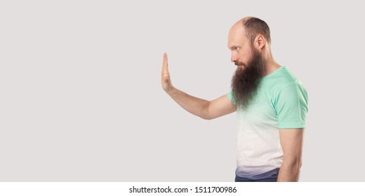 Stop Wait Profile Side View Portrait Stock Photo 1511700986 | Shutterstock