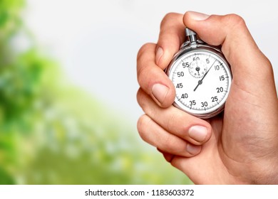 Stopwatch Human Hand Timer Stock Photo (Edit Now) 1183603372 | Shutterstock