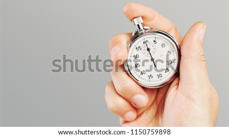 Stopwatch Human Hand Timer Stock Photo (Edit Now) 1150759898 - Shutterstock