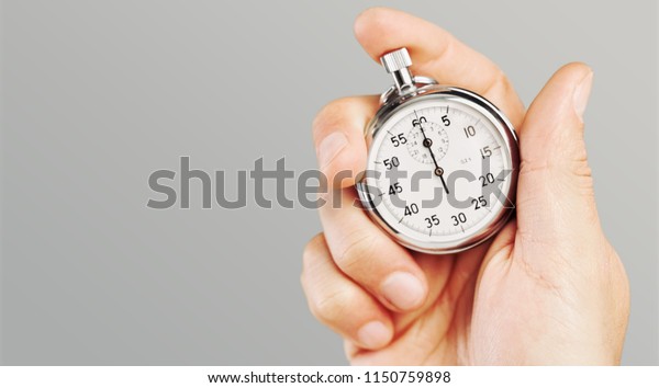 Stopwatch Human Hand Timer Stock Photo 1150759898 | Shutterstock