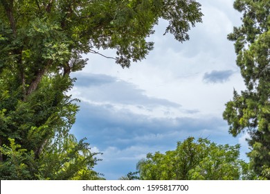 Storm Clouds Isolated Inside Frame Green Stock Photo 1595817700 ...