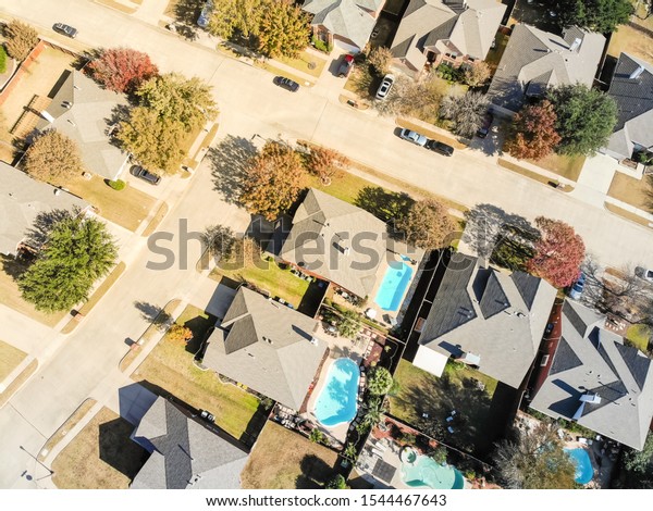 Straight Down View Upscale Pool Houses Stock Photo 1544467643 ...