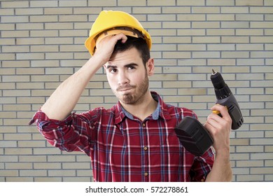 Stress Problems Construction Worker Stock Photo 572278861 | Shutterstock