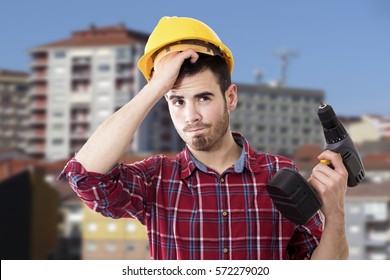 Stress Problems Construction Worker Stock Photo 572279032 | Shutterstock