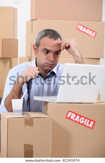 Stressed Warehouse Worker Stock Photo 81245074 | Shutterstock