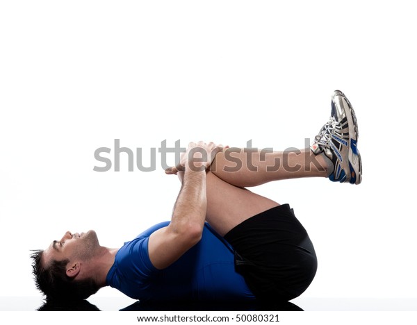 Stretching Workout Posture By Man Woman Stock Photo 50080321 | Shutterstock