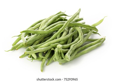 String Beans Isolated On White Background Stock Photo (Edit Now) 1113638183