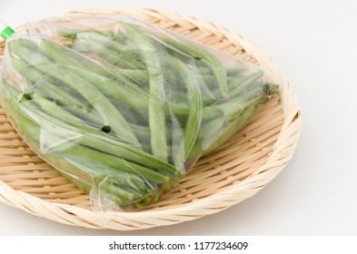 String Beans Plastic Bag On Bamboo Stock Photo 1177234609 | Shutterstock