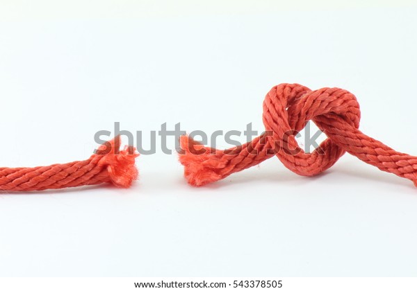 String Knotted On White Background Stock Photo 543378505 | Shutterstock
