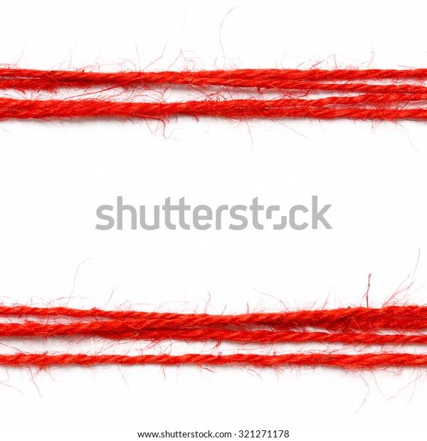 String Red Frame On White Background Stock Photo (Edit Now) 321271178
