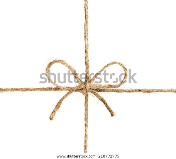 String Twine Tied Bow Isolated On Stock Photo 218792995 | Shutterstock