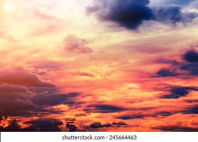 Strong Dramatic Clouds On Sky Stock Photo 245664463 | Shutterstock