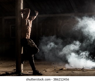 Strong Man Posing Studio Stock Photo 386212456 | Shutterstock