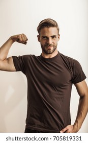 Strong Man Man Posing Studio Stock Photo 705819331 | Shutterstock