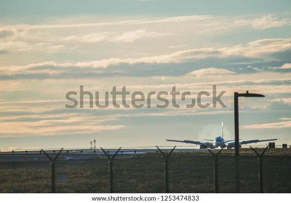 Strong Winds Caused Reverse Aviation Flight Stock Photo 1253474833 ...