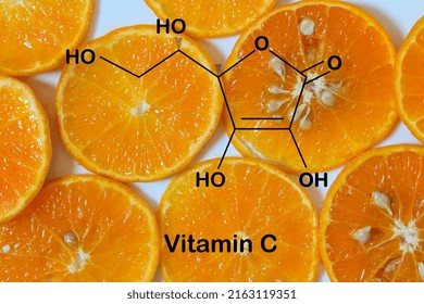 Structural Formula Vitamin C Stock Photo 2163119351 | Shutterstock