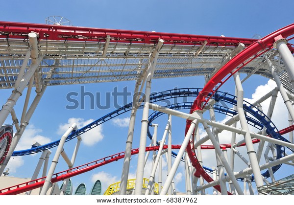 Structure Roller Coaster Ride Stock Photo 68387962 | Shutterstock