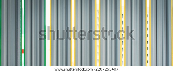 Structure Sheathed Metal Sheets Different Colors Stock Photo 2207255407 ...